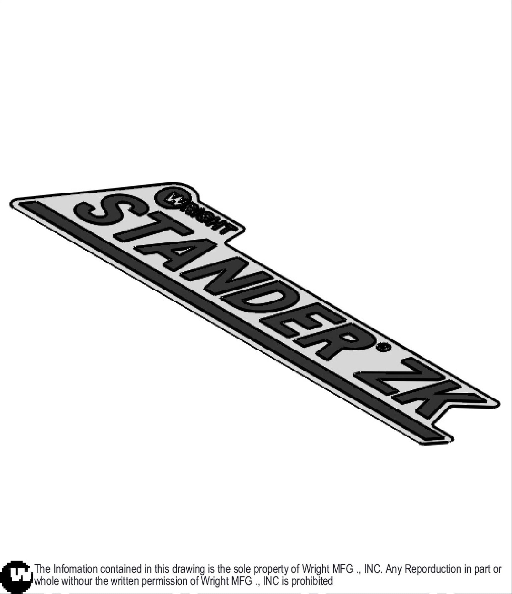 76490076 DECAL, ZK STANDER FACE PLATE – Interstate Supplies and Services
