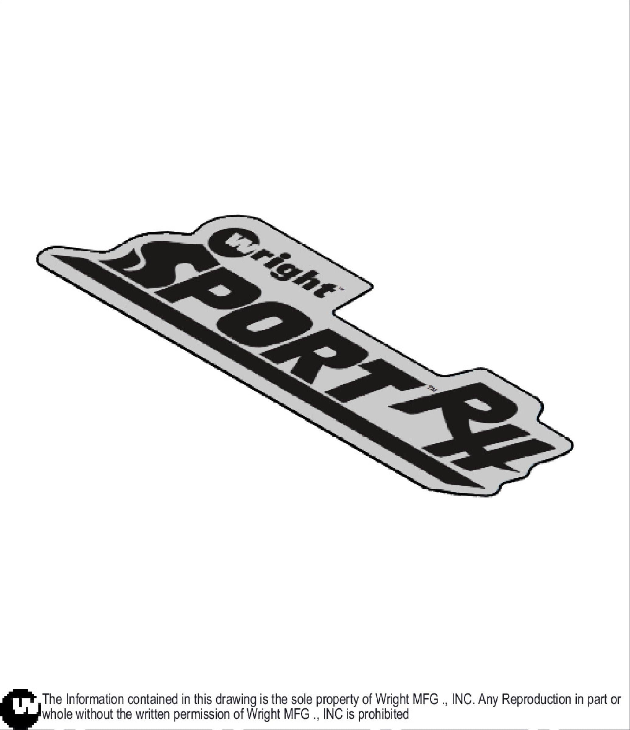 Upright Sport RH Decal 76490097 – Interstate Supplies and Services