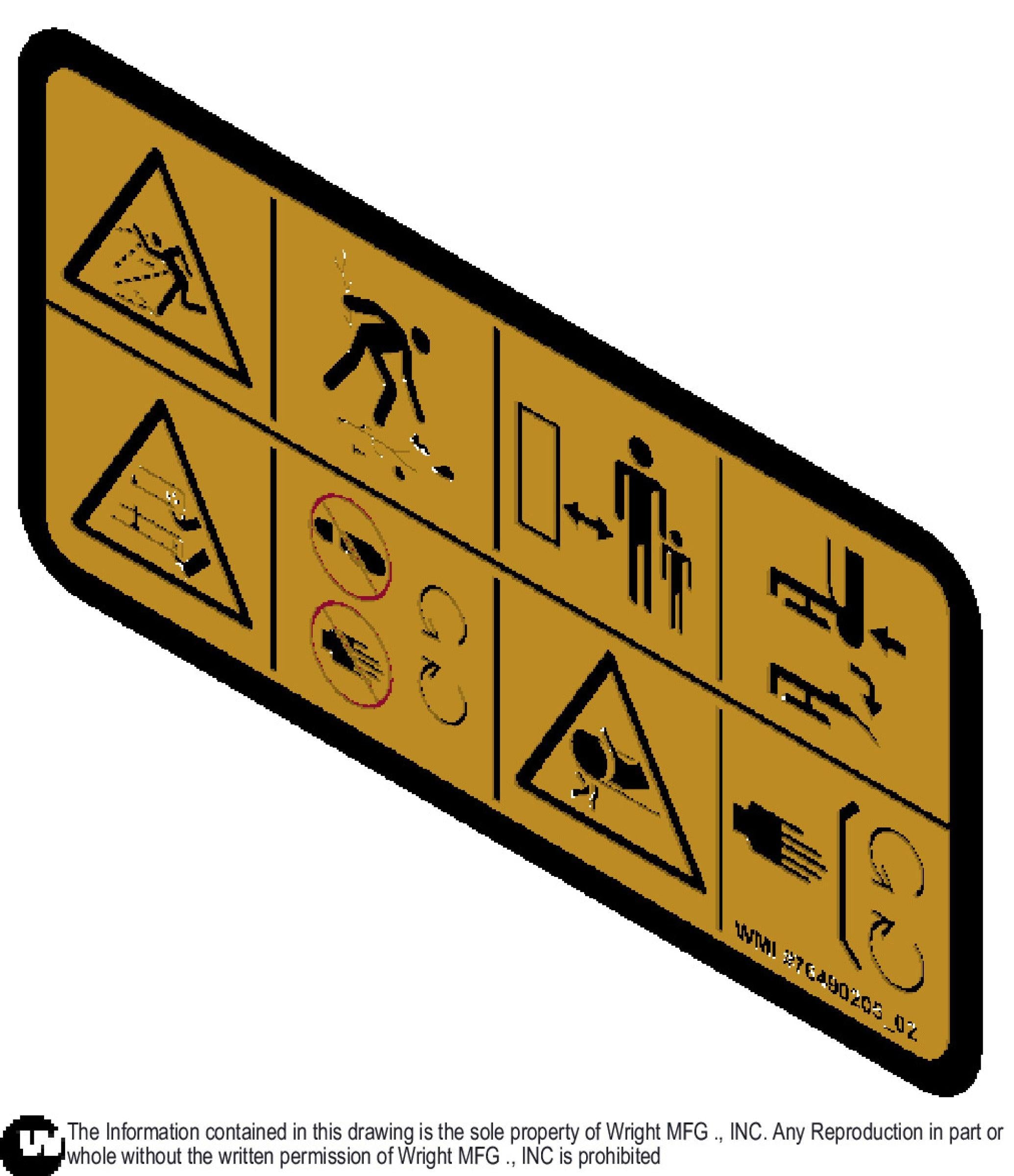 Deck Hazards Decal 76490205 – Interstate Supplies and Services