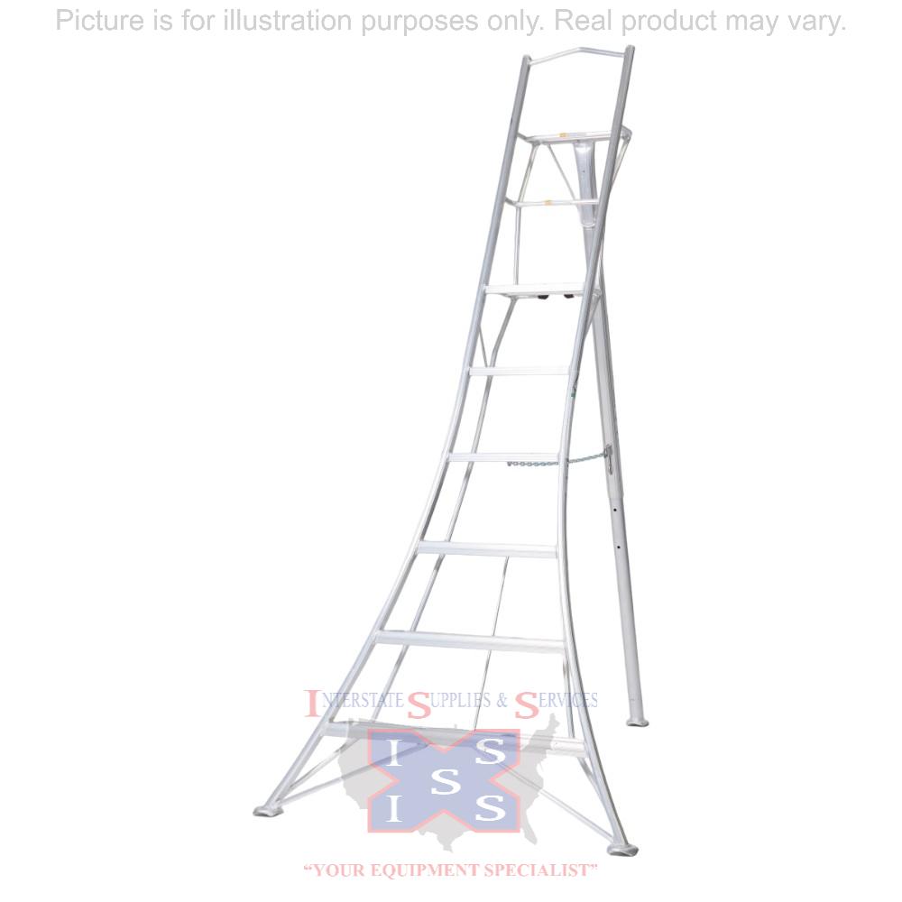 10' Tripod Platform Orchard Aluminium Ladder – Interstate Supplies and ...