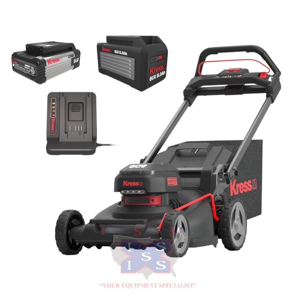 Kress 60V 21" Lawn Mower Kit with FREE Extra Battery – Interstate ...
